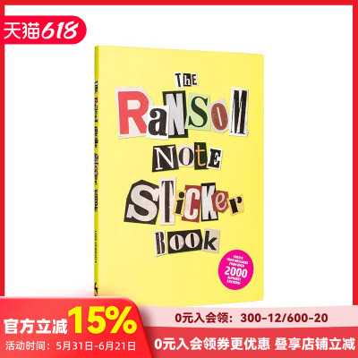 【预售】赎金信贴纸书 The Ransom Note Sticker Book 原版英文贴