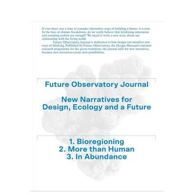【预售】未来观察站期刊：设计、生态与未来的新叙事 Future Observatory Journal: New Narratives for Design原版英文综合设计