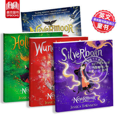 【永泊镇系列】1-4册：银裔：莫莉根·克罗之谜/莫莉根·克罗的试炼 水石奖  The Mystery of Morrigan Crow Book 英文儿童故事书