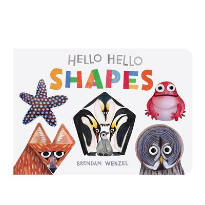 你好你好，形状  凯迪克奖得主Brendan Wenzel Hello Hello Shapes 原版英文儿童语言/概念启蒙 善本图书