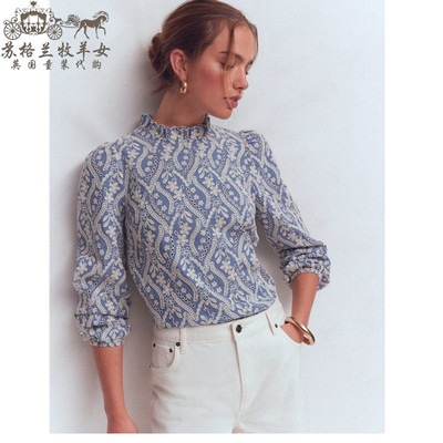 英国Boden女装购长袖衬衫上衣