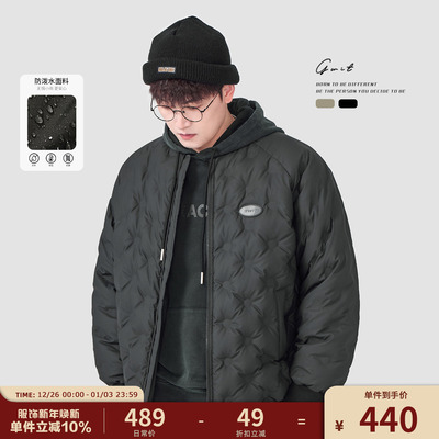 GWIT90白鸭绒直充棒球领羽绒服