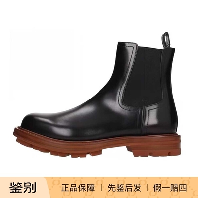 撤柜微瑕特卖男士套头切尔西鞋