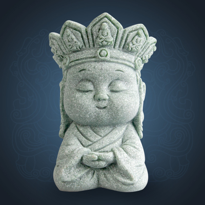 逗兽记青砂石摆件国潮桌面茶宠