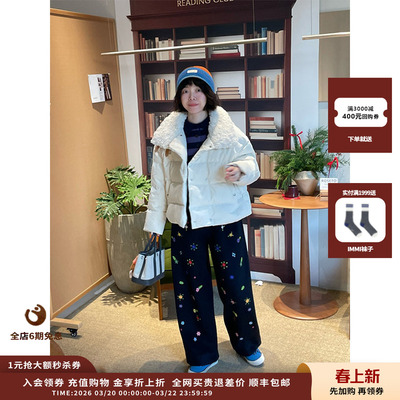 25AW双排扣布面羽绒外套JULY