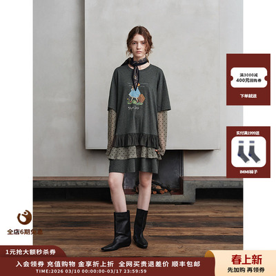 ASYUS25AW拼接连衣裙JULY