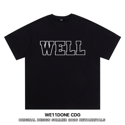 WE11DONECDG重磅纯棉短袖T恤