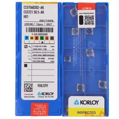 铝用内孔车刀片CCGT060202-AK H01 09T304 16 110402菱形镗孔刀粒