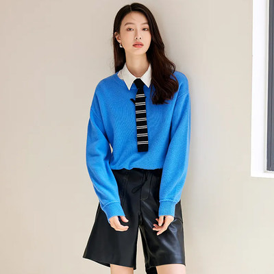 【薰系列】新款女装折扣2025年冬季专柜599元绵羊毛衣针织衫