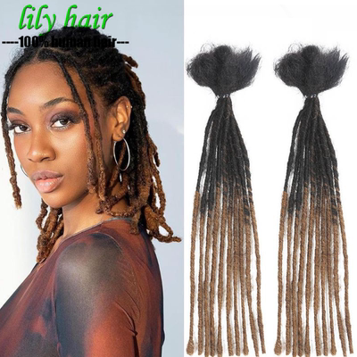 Handmade Afro Dreadlock 1b30 Brown Human Hair Extension 脏辫