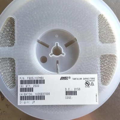 F931A107MNC 艾维克斯贴片钽电容 7343-30 100uF 10V 20% 2917