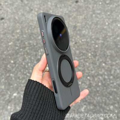 抗污准分子UV瓦楞光栅360旋转支点支架适用OPPOFindx8ultra手机壳Findx8s磁吸X8s+硬壳X8pro高级感石墨黑灰色