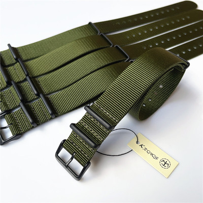 18mm20mm22mm24mmnato军绿色表带