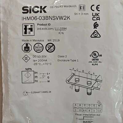 议价-西克接近开关IHM06-03BNSVW2K，订号11133可维修