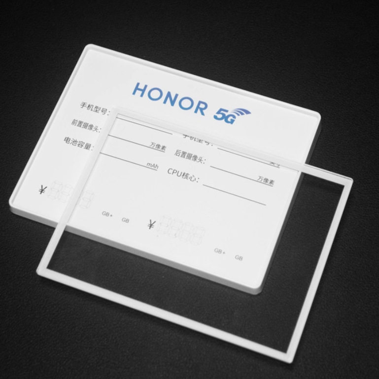 新款桌面商品标价签斜面台牌手机体验台OPPO华为荣耀展示柜专用