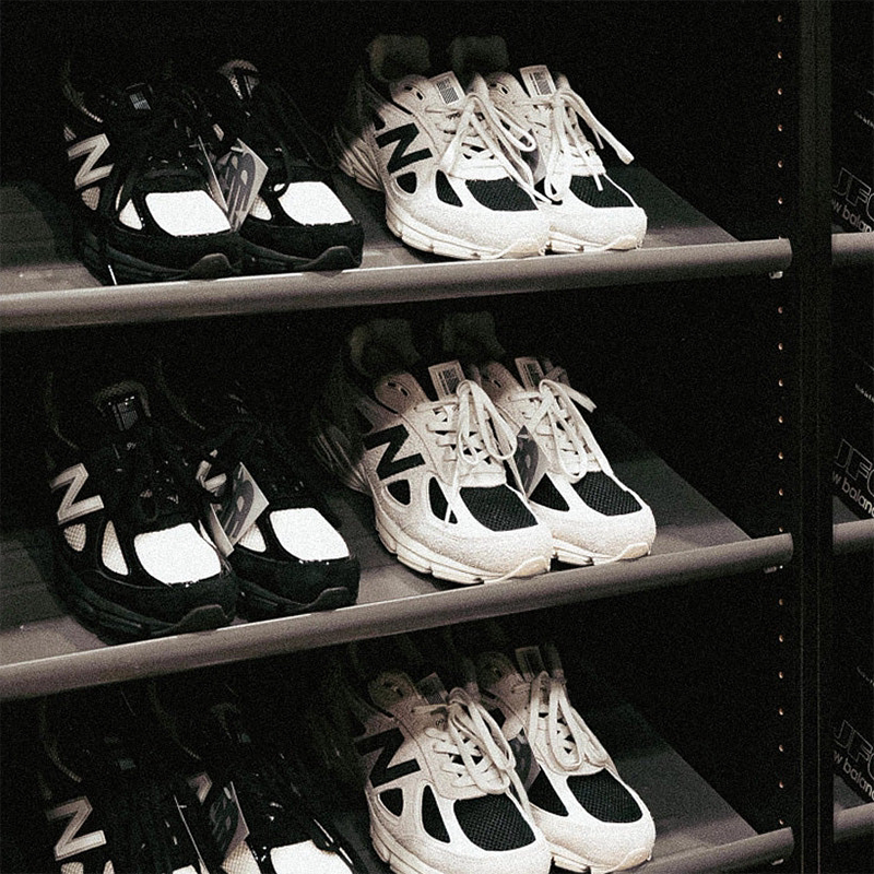 代购NEW BALANCE X JOE FRESHGOODS联名款复古黑白绒面革男女跑鞋
