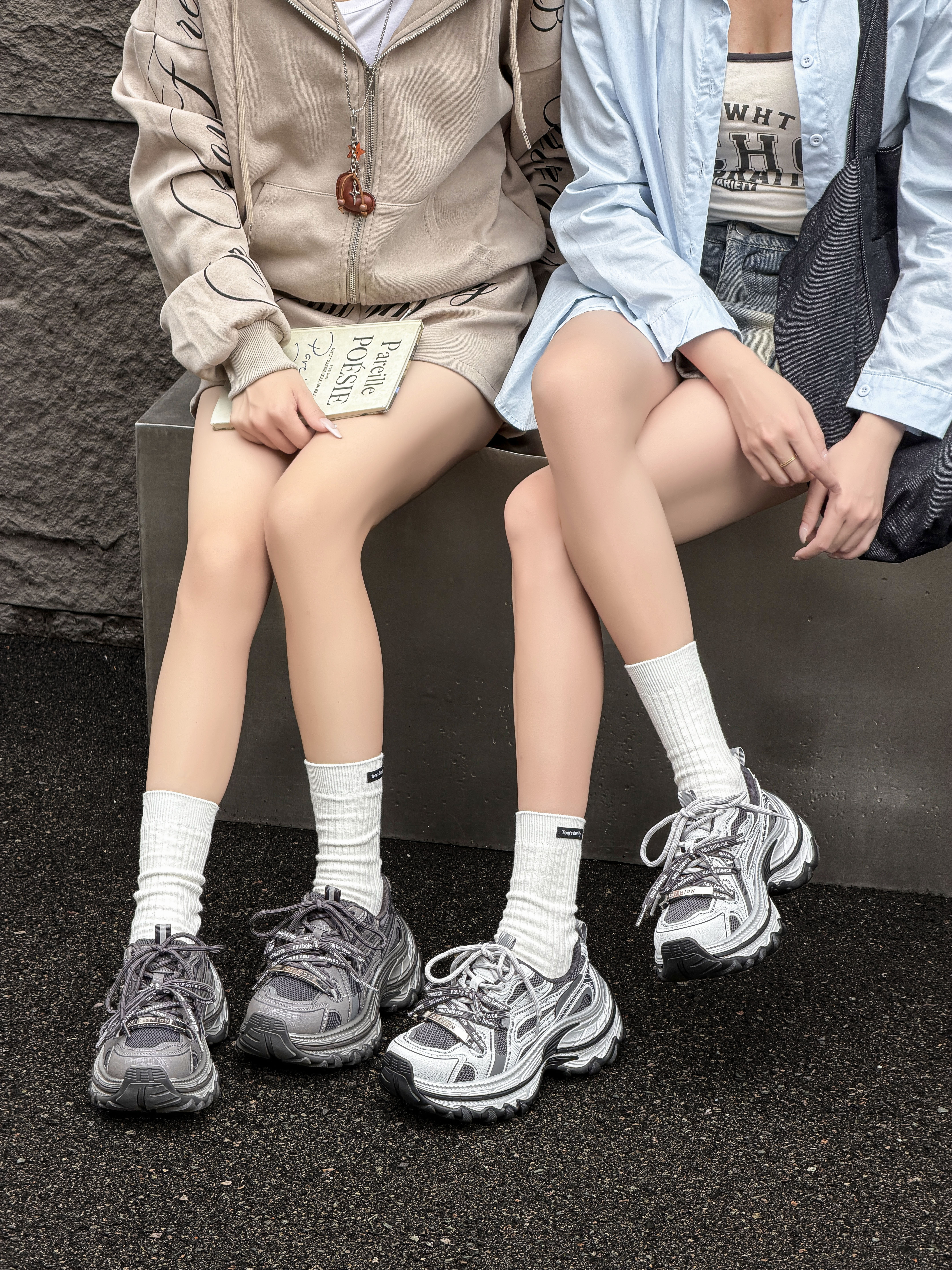 真皮老爹鞋女2026秋季新款网面透气系带厚底时尚百搭休闲运动鞋潮