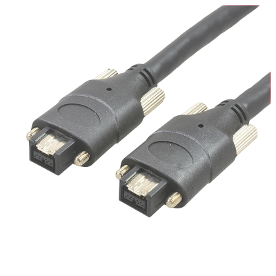 带螺丝Firewire 800火线1394B9P-9P工业相机CCD可固定1394B连接线带锁紧螺丝火线1394B采集线CD数据线1394B线