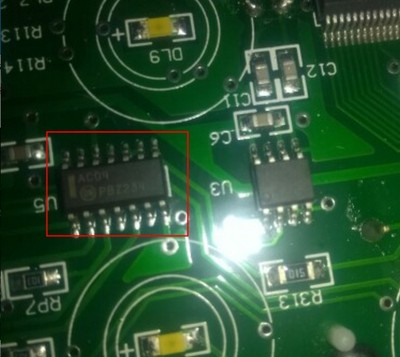 AC04 74AC04 74AC04SCX 众泰2008仪表电机驱动IC芯片模块直拍