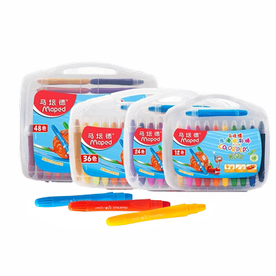 法国马培德扭扭棒塑盒旋转蜡笔