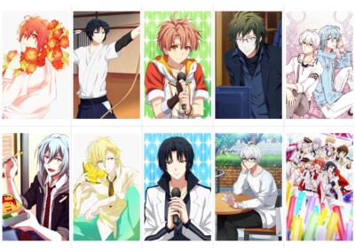 idolish7 小卡贴纸马口铁吧唧徽章挂饰串卡镭射哑光亮面