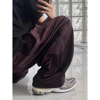 needles track蝴蝶裤男HD大码宽松休闲阔腿裤os日系宽松灯笼裤ins