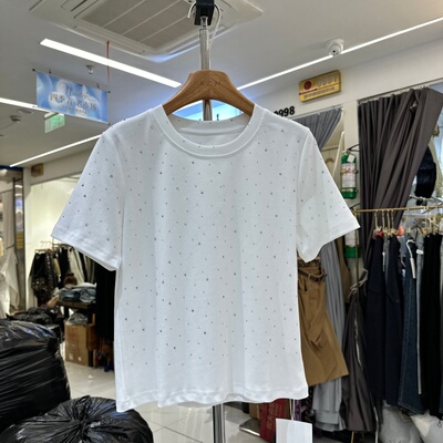 DU71793韩系满钻T恤衫上衣