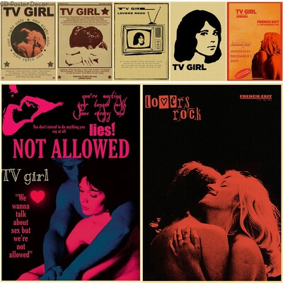 TV Girl Poster Who Really Cares/French Exit Lovers Posters