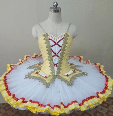 Akeylia黄色芭蕾TUTU蓬蓬裙