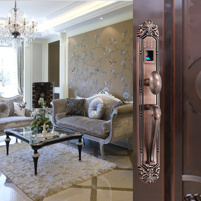 Keylock第吉尔别墅锁126指纹锁别墅锁替代锁可盖孔