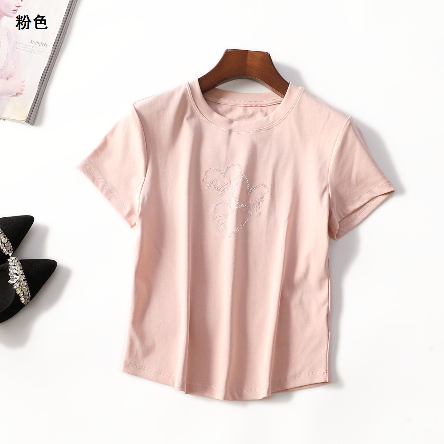 249567 夏T恤 女短款短袖套头.L.XL.2XL.3XL.4XL