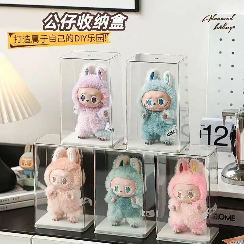 透明亚克力手办收纳盒大号防尘展示盒公仔收纳盒透明展示手办展览