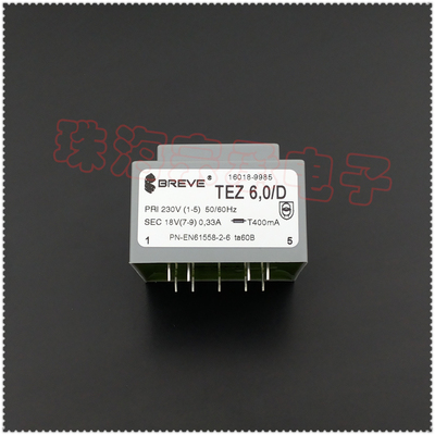 TEZ6.0/D变压器BREVE230V转18V