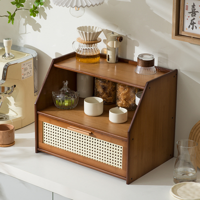 餐桌收纳储物柜饭桌上置物架客厅茶几杯子水杯办公桌面架子展示柜