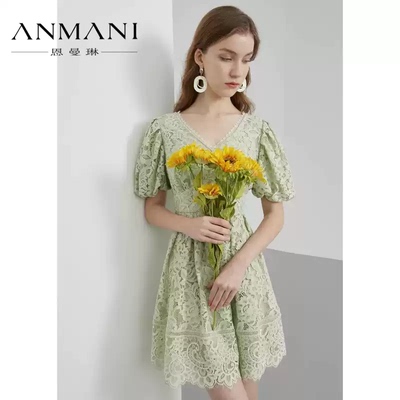 专柜正品春夏时尚清新EANCBA33恩曼琳针织连衣裙1880元