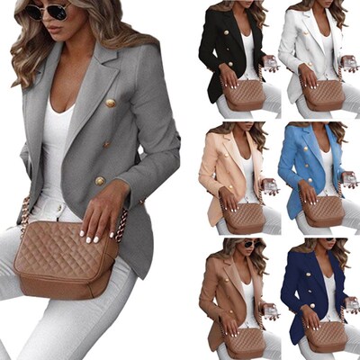 Women coat short jacket slim suit fashion office wear coat