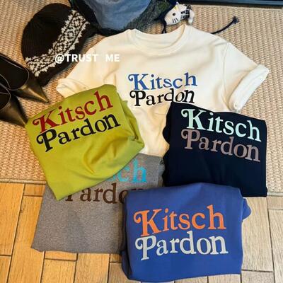 2024新款韩代简约字母印花T恤