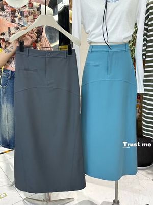 TRUSTME长裙休闲群百搭开叉