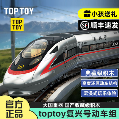 toptoy复兴号动车组拼装收藏积木