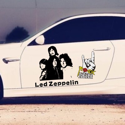 齐柏林飞艇乐队车贴重金属摇滚ROCK ROLL防水Led Zeppelin贴纸