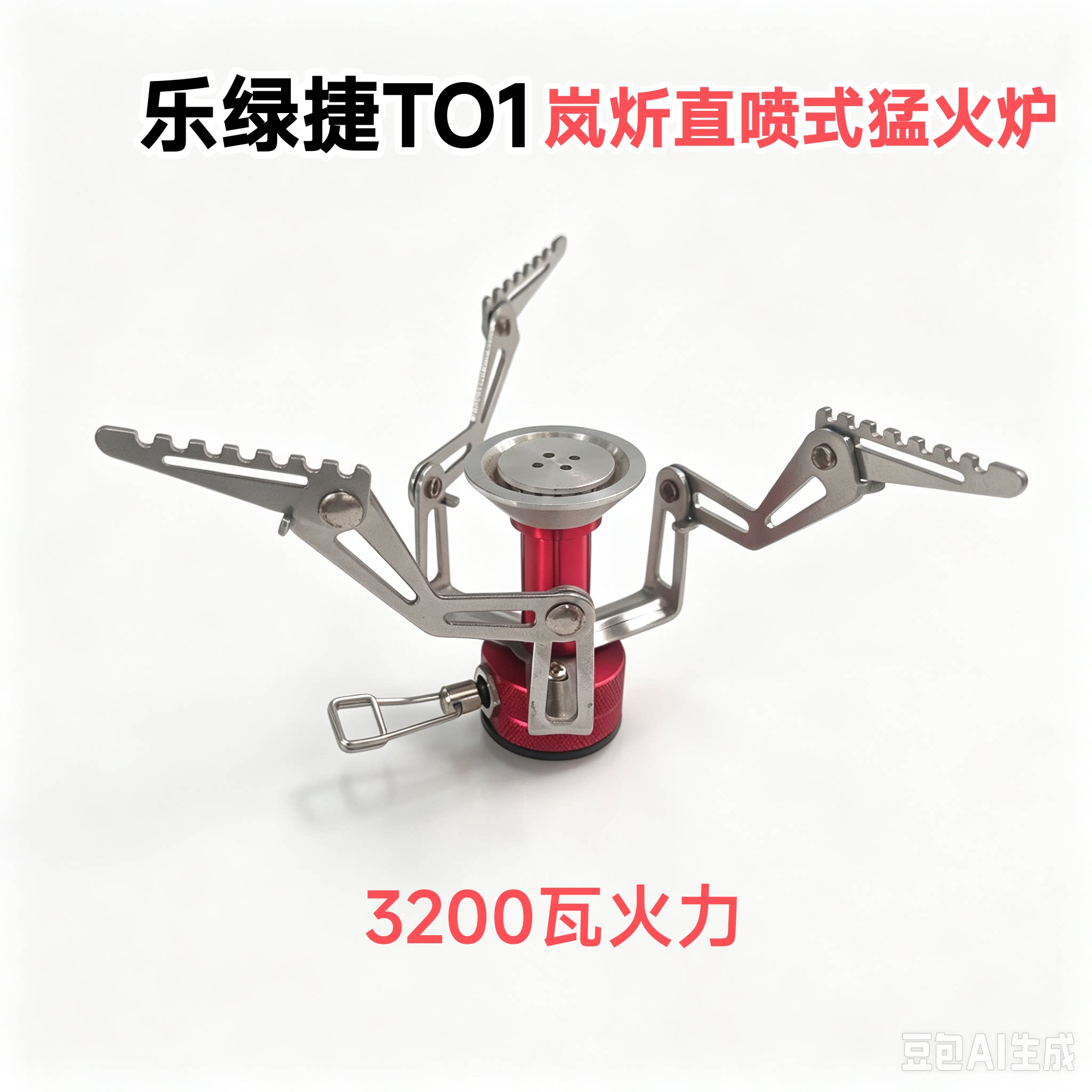 乐绿捷TO1便携式折叠炉头户外野餐炉猛火炉迷你超轻野炊煮茶炉