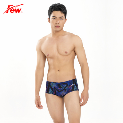 飘小平角印花男士三角泳裤