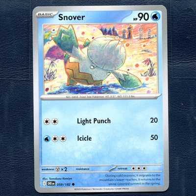 宝可梦正版卡牌  英文国际版 命运劲敌 雪笠怪 DRI-059 美版