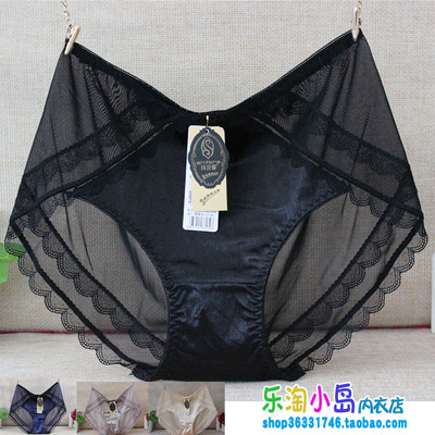 诗汾娜新款全网纱大版型中高腰女士内裤3139