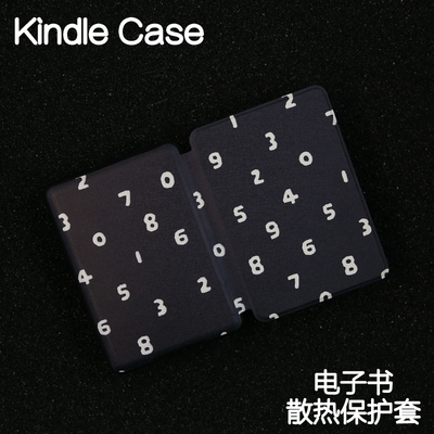 黑底个数Kindle保护套Paperwhite4/3/2新款kpw5/4青春版kinddel558入门版咪咕版X软壳电子书阅读器皮套958软