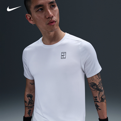 Nike耐克Court系列网球服男子新款运动上衣吸湿速干短袖T恤FZ6911