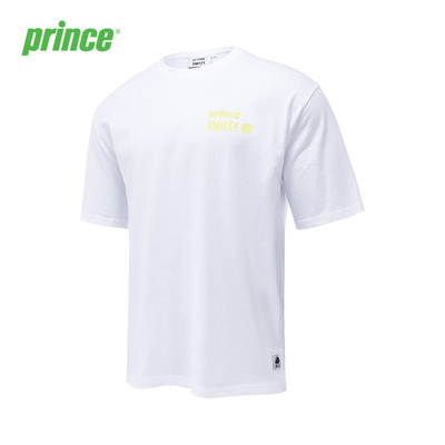 王子网球服新款PRINCE X SMILEY笑脸联名款男女同款圆领T恤上衣