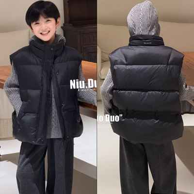 牛哆哆冬季羽绒马甲男女童外套