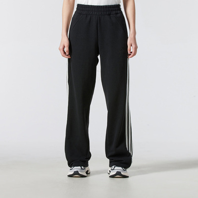 正品阿迪达斯女裤W 3S PANT 宽松直筒长裤阔腿裤运动休闲裤JN0762
