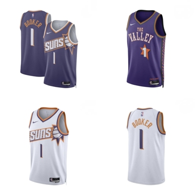 Nike耐克NBA德文布克 太阳队球迷版篮球球衣FQ4356-DV4851-DV4855